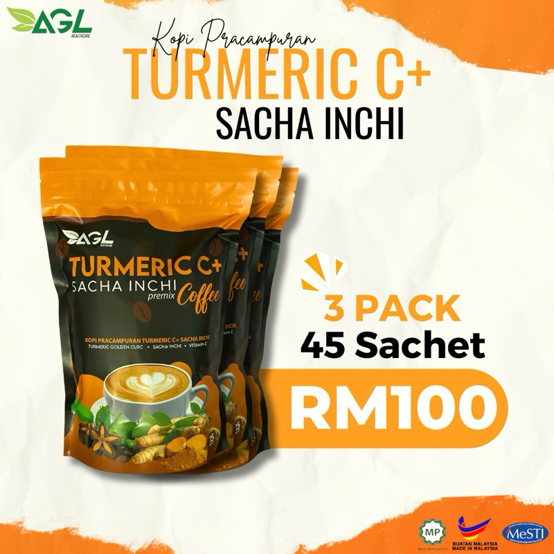 TURMERIC C+ 3 PACK - 45 SACHET | Shopee Malaysia