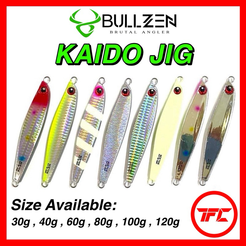 BULLZEN Kaido Jig 30g / 40g / 60g / 80g / 100g / 120g Fast Jig Jigging | Shopee Malaysia