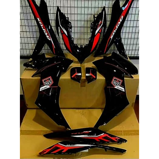 COVERSET YAMAHA NVX 155 V1 AND V2 HITAM BATMAN & DESIGN MERAH BATIK ...