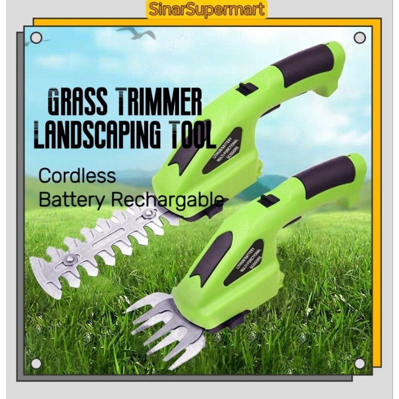 Mesin Rumput Pakai Bateri Cas Portable Mesin Gembur Rumput Tangan Mini ...