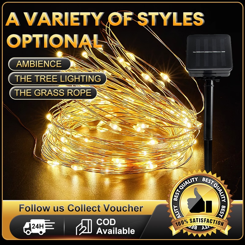30M/20M/10M/5M Solar Lights Led Fairy String Lights Waterproof 8 ...