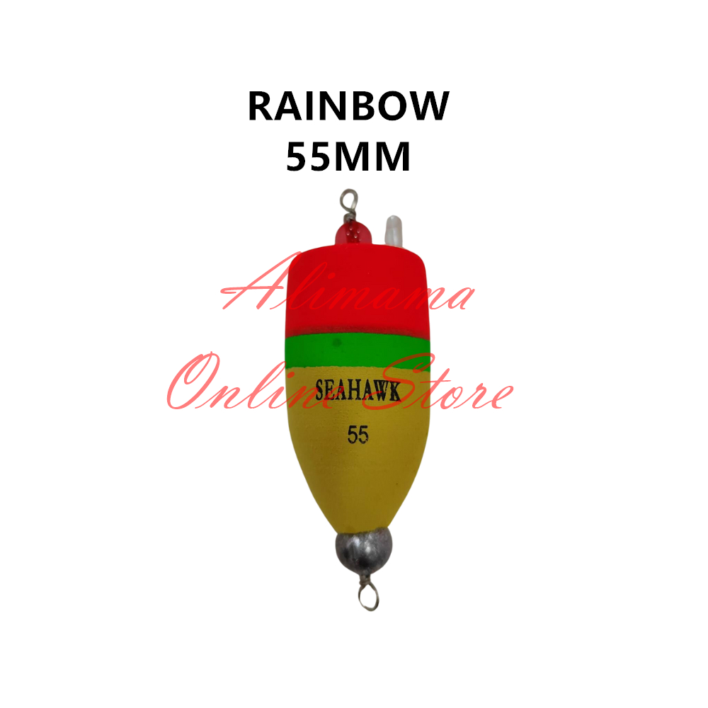 SEAHAWK SEF RAINBOW CYLINDER WEIGHTED LS FISHING FLOAT PELAMPUNG ...