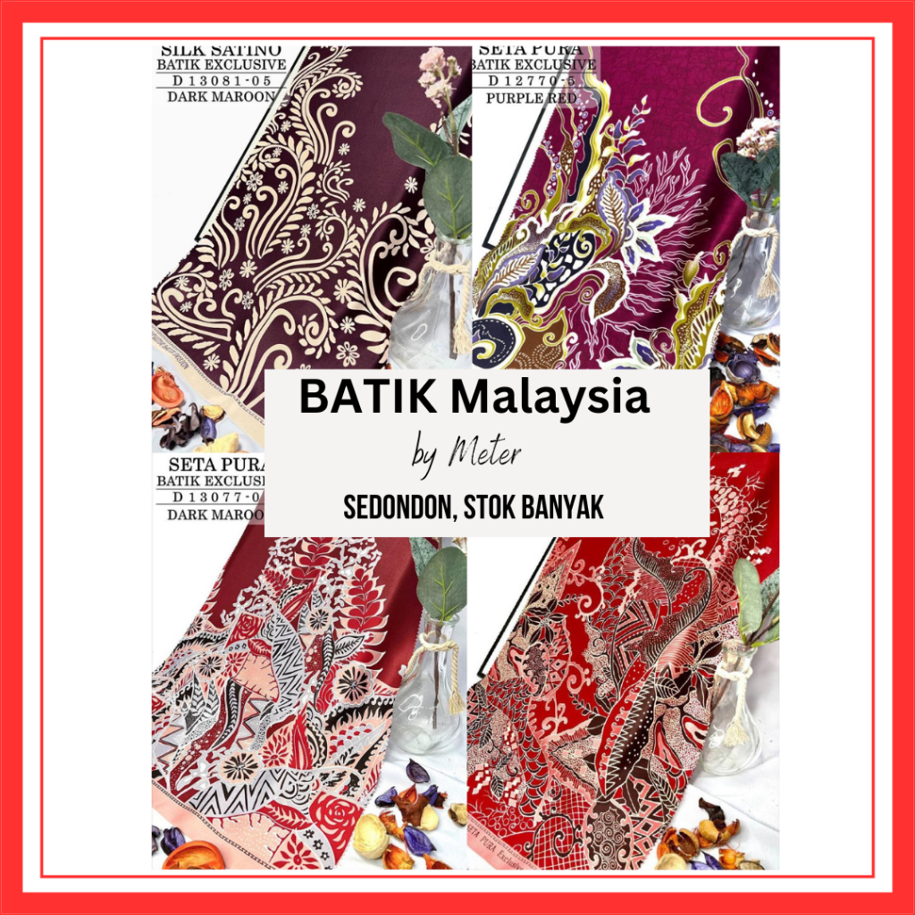 Royal Silk Batik Malaysia Eksklusif Bercorak Batik Untuk Pejabat Majlis ...