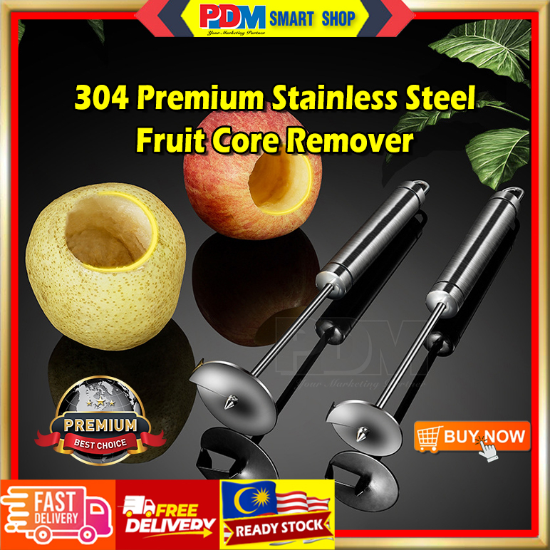 PDM Premium 304 Stainless Steel Drill Fruit Corer Apple Core Remover ...