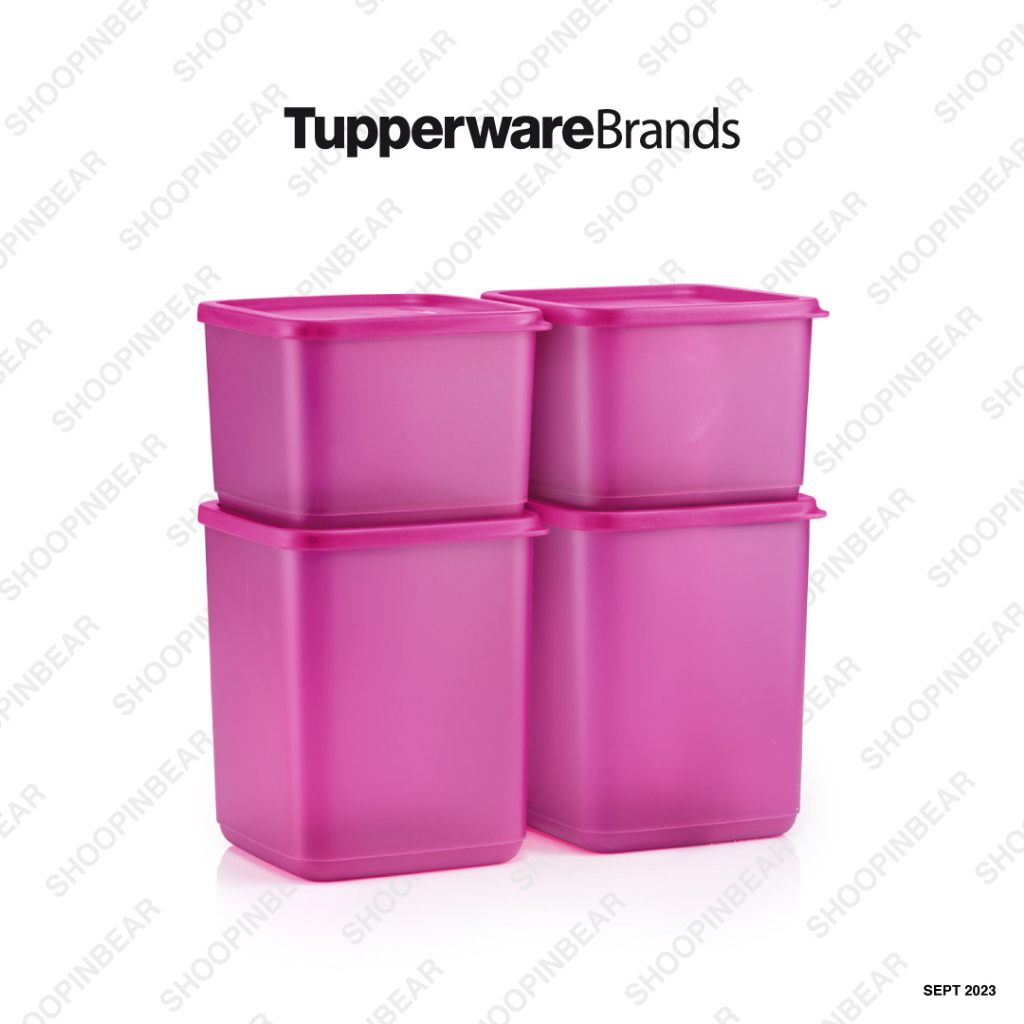 Tupperware So Fresh Square Set 1.8L (2pcs) & 1L (2pcs) Bekas Simpanan ...