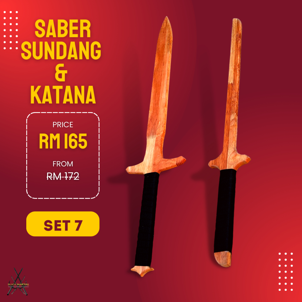 SUNDANG SABER & KATANA kayu training prop | Shopee Malaysia