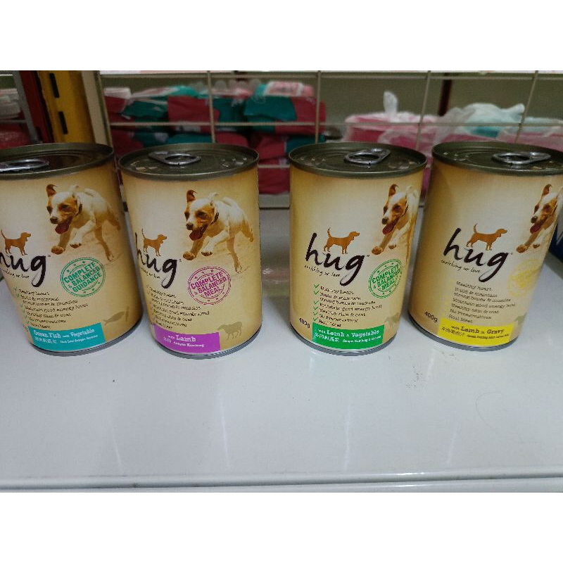🐶HUG Dog Canned Wet Food 400g (5 flavours) | Shopee Malaysia