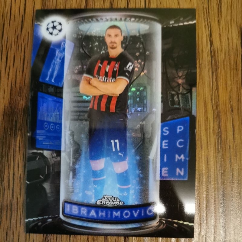 Topps Chrome UCC 2022/23 Specimen Card (Messi, Mbappe, Salah, Zlatan ...