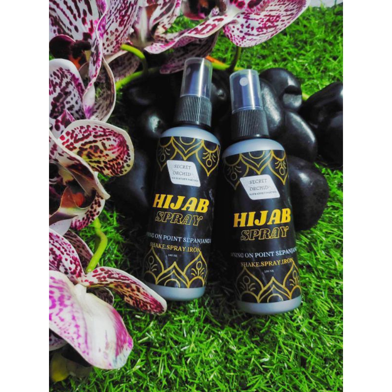 Premium Hijab starch secret orchid hijab spray(100 ml) anti wrinkle ...