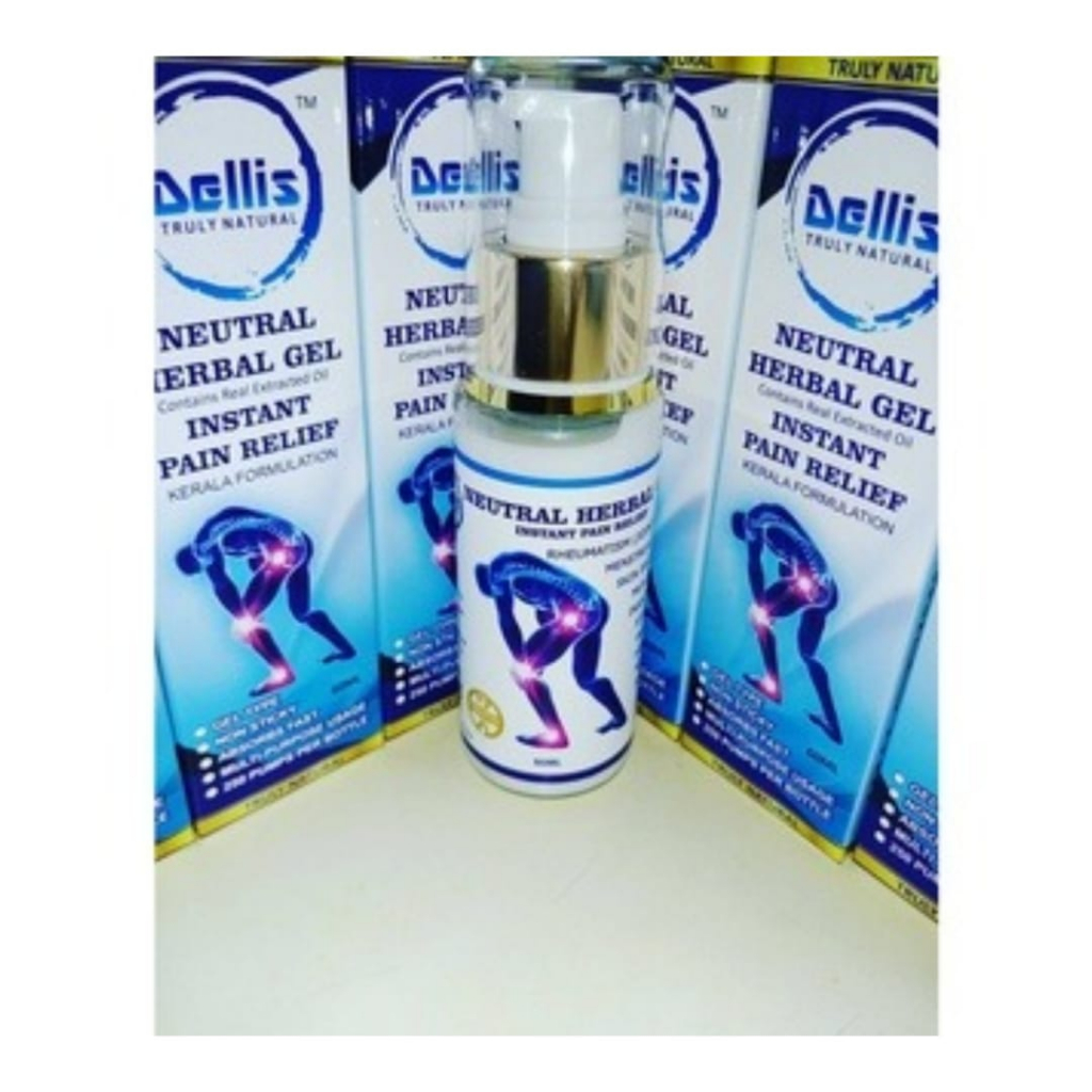 DELLIS NEUTRAL GEL PAIN RELIEF 60ML FOR ALL PAIN MERDEKA SALE rkss ...