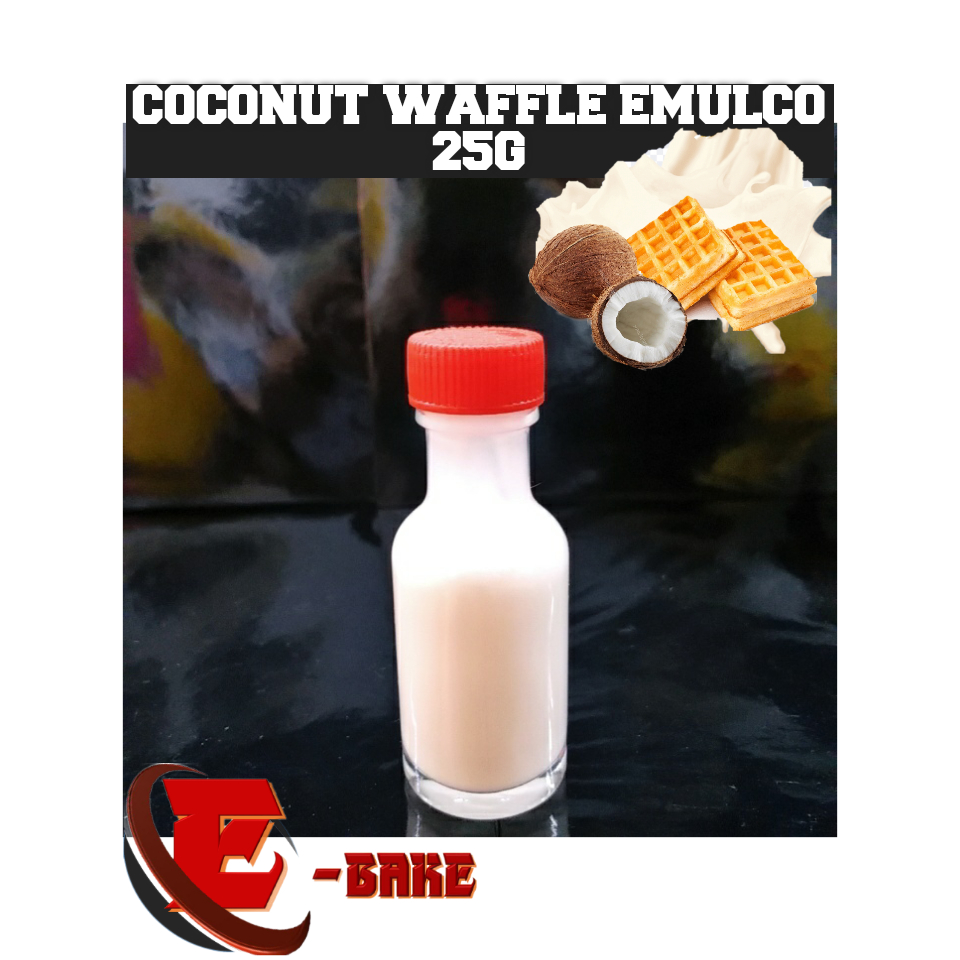 PERISA PEKAT WAFFLE KELAPA EMULCO 25G| HALAL | Shopee Malaysia