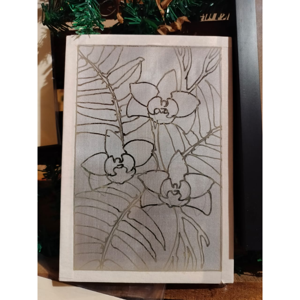 Silk Batik Painting Kit - Orchid (Sarawak Design) | Shopee Malaysia