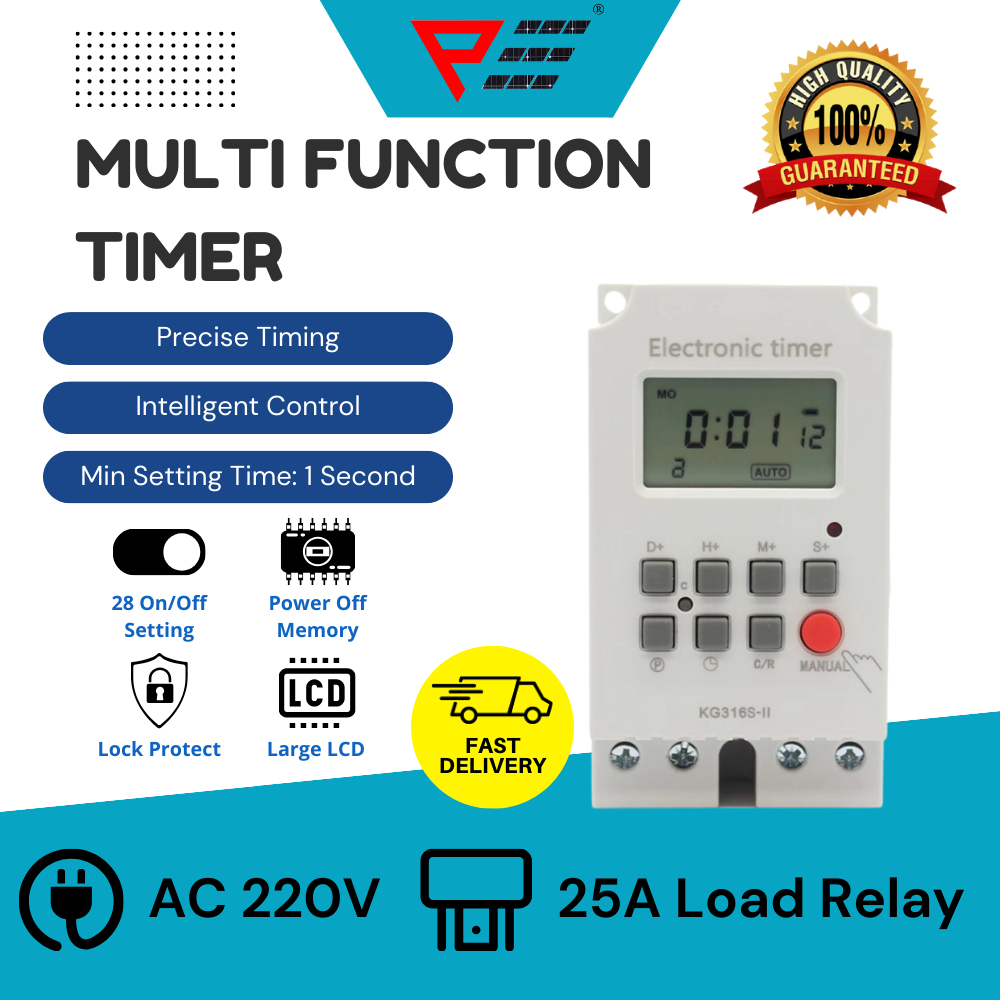 Kg316s Ii Ac Timer 220v Multifuntion Timer Digital Programmable Electronic Timer Switch Digital