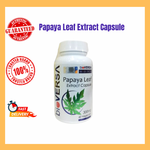 BIOVERSA PAPAYA LEAF EXTRACT CAPSULE 300MG 60'S | Shopee Malaysia