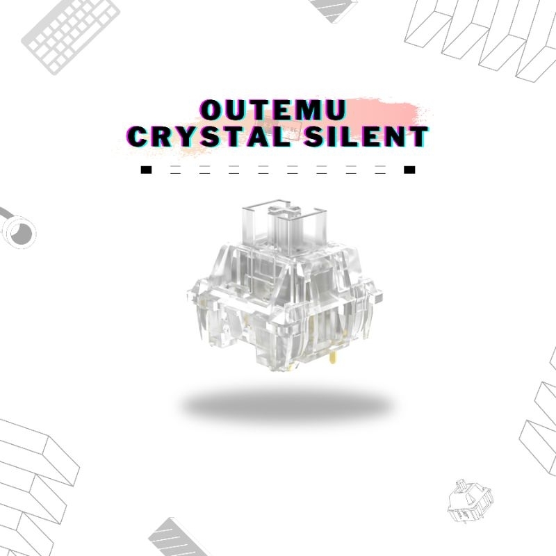 Ready Stock Outemu Crystal/Emerald Linear Switch 【Dust Proof Switches ...