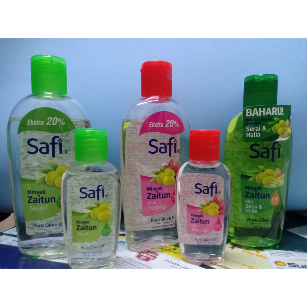 SAFI MINYAK ZAITUN 150ML / 50ML ( 3 COLOUR) READY STOCK!!! | Shopee ...