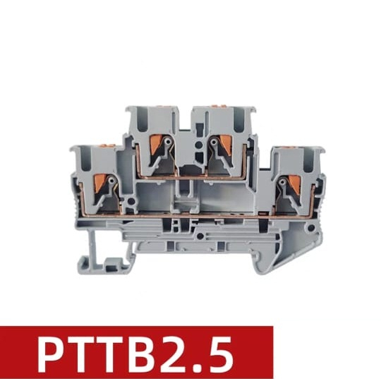 Distribution DIN Rail Universal Terminal Blocks Screw Panel Mount END COVER ST2.5 PT2.5 TWIN ...