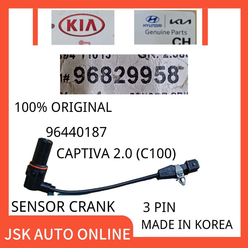 CAPTIVA 2.0(C100) SENXOR CRANK 96440187/96829958 3 PIN 100% ORIGINAL ...