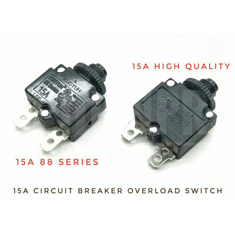 Air Compressor 5A 10A 15A 25A Circuit Breaker Overload Switch (Actual ...