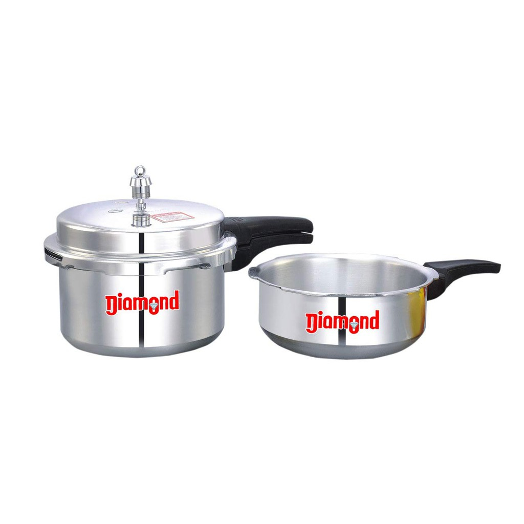 Diamond ISI Pressure cooker Combo Pack (2L & 3L) and (3L & 5L) - One ...