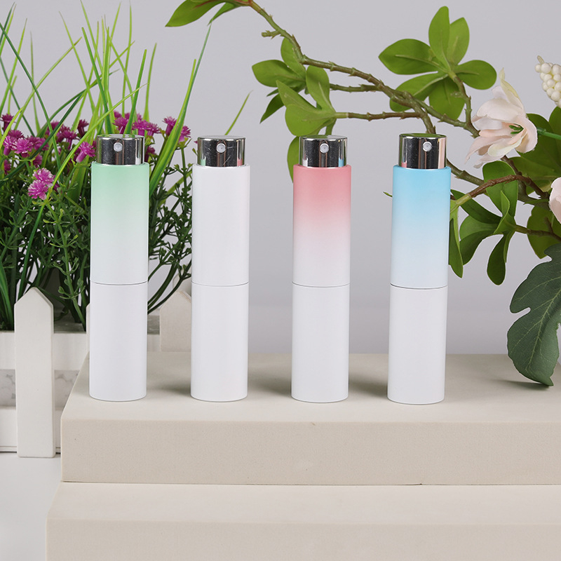 8ml Portable Rotary Perfume Gradient Color Atomizer Bottle Refillable ...