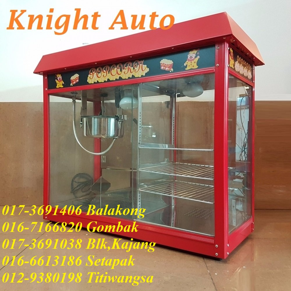 Industrial Commercial Popcorn machine with warming display showcase ...