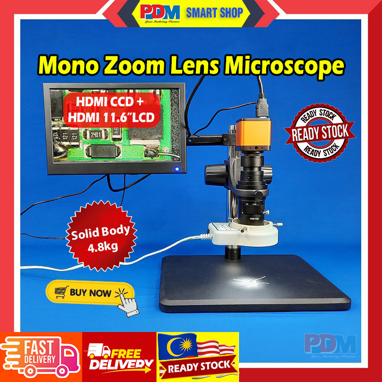 PDM Stereo Microscope Mono Zoom Lens Digital Microscope | Mikroskop ...