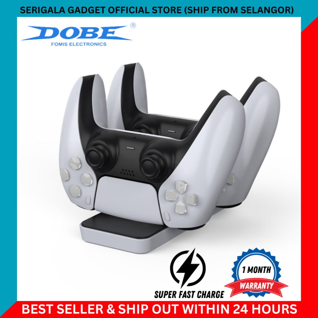 Dobe Dual Charging Dock For PS5 Wireless Controller Charger (Original ...
