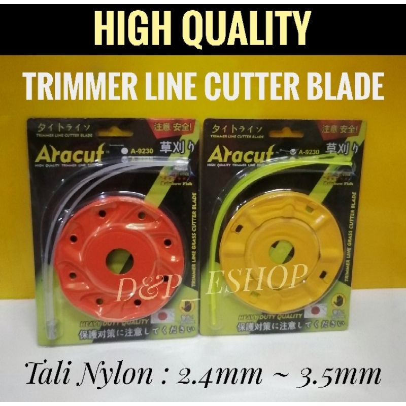 Aracut Trimmer Line Grass Cutter Blade Piring Mesin Rumput | Shopee ...