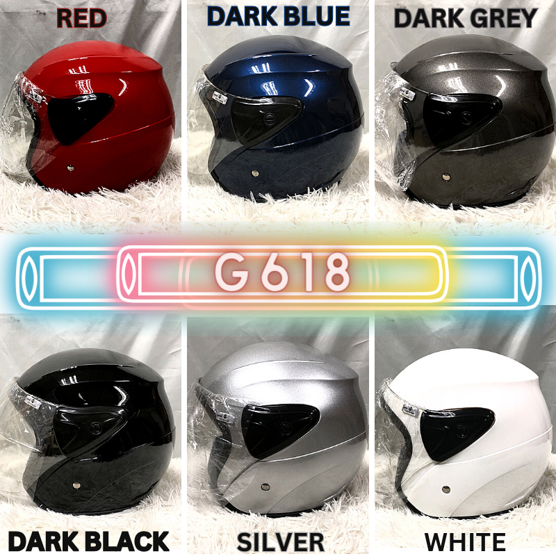 XDOT Helmet G618 Helmet Modern Design X-Dot G618N Helmet Free Size (59 ...