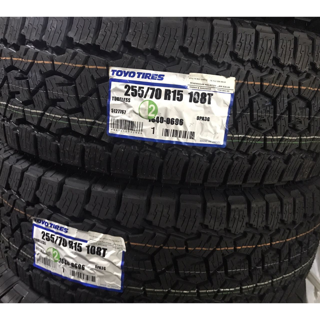255/70R15 255 70 15 TOYO OPA3 JAPAN Hilux tyre tayar tire kereta tayar ...