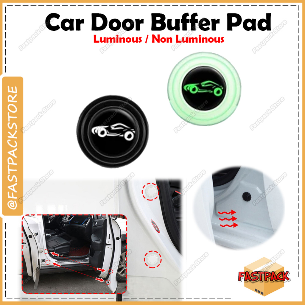 Universal Car Door Buffer Pad Absorber Sticker Silicone Rubber Silent ...