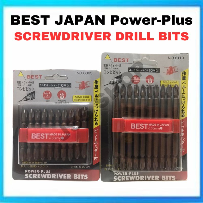 BEST JAPAN Power-Plus Screwdriver Drill Bits(65MM/110MM) | Shopee Malaysia