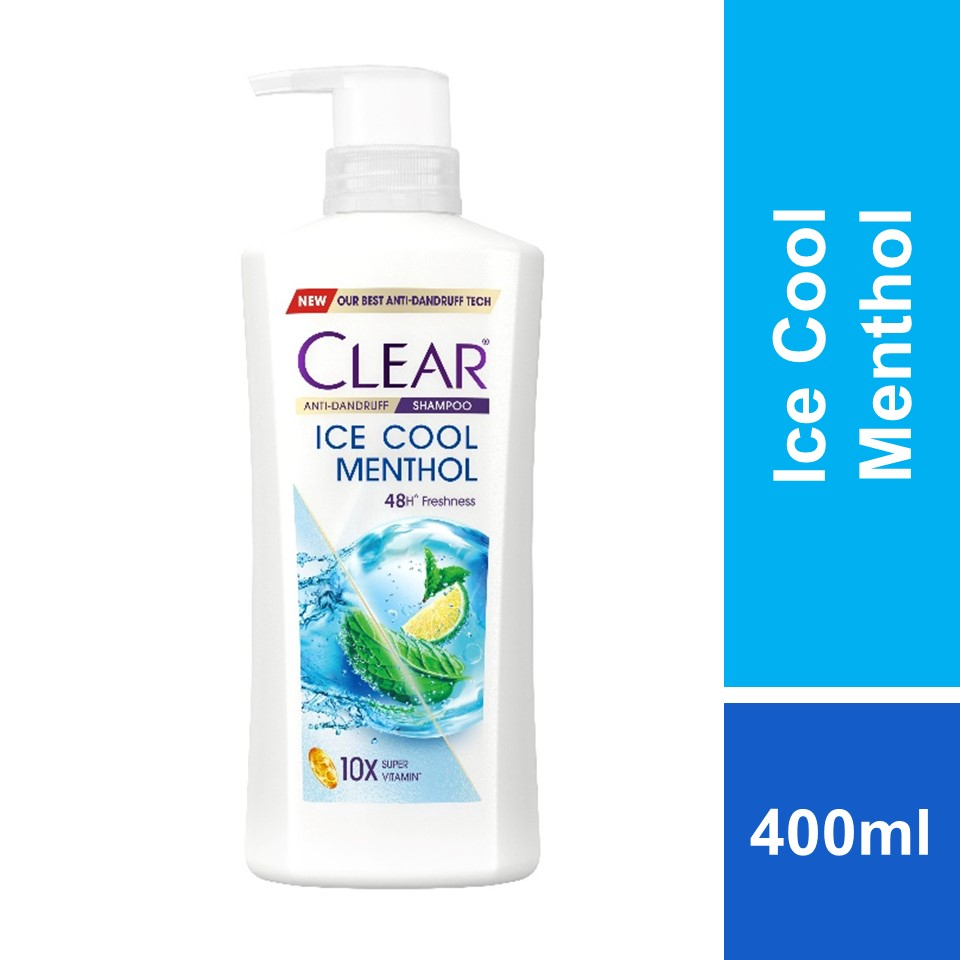 Clear Ice Cool Menthol Anti-Dandruff Shampoo 400ml | Shopee Malaysia