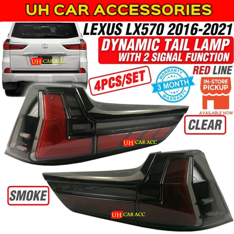 930 LEXUS LX570 2016 - 2021 DYNAMIC TAIL LAMP WITH 2 SIGNAL FUNCTION ...