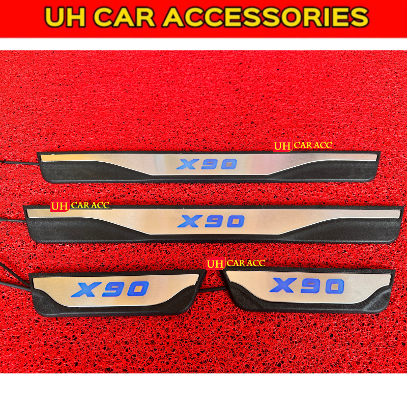 PROTON X90 X-90 LED SIDE STEP SILL PLATE DOOR STEP SCUFF PLATE LED ...