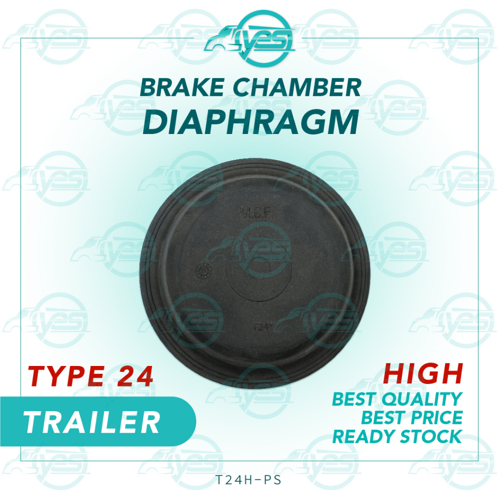 TRAILER TYPE 24 BRAKE CHAMBER DIAPHRAGM PUMP SEAL HIGH 7" TRUCK LORRY ...