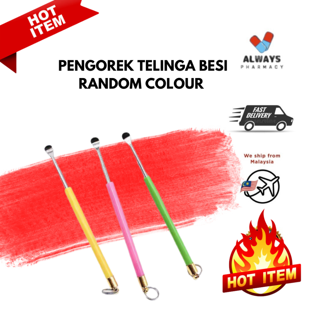 PENGOREK TELINGA BESI RANDOM COLOUR (1 PCS) | Shopee Malaysia