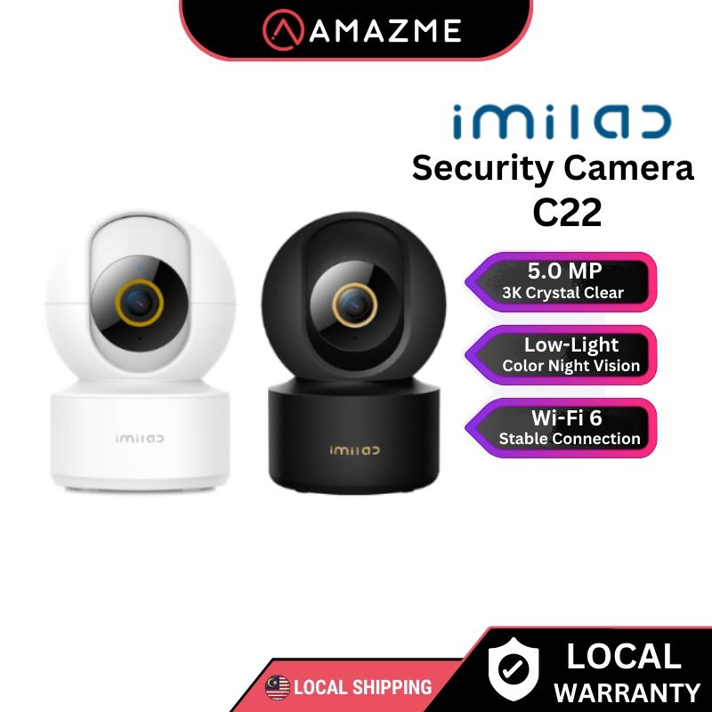 【Official】Imilab C22 Home Security Camera 5MP Smart WiFi 6 CCTV Colour ...