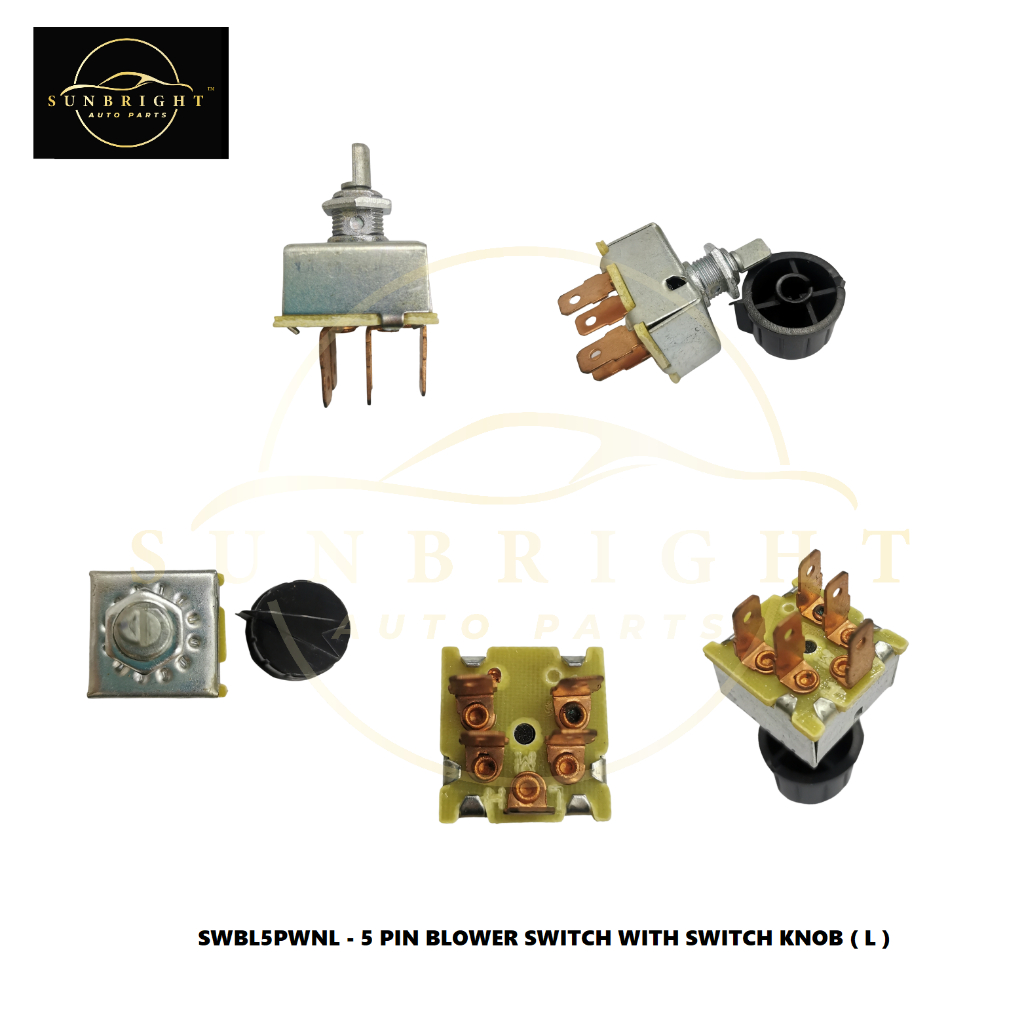 5 PIN BLOWER SWITCH WITH SWITCH KNOB ( L ) | Shopee Malaysia