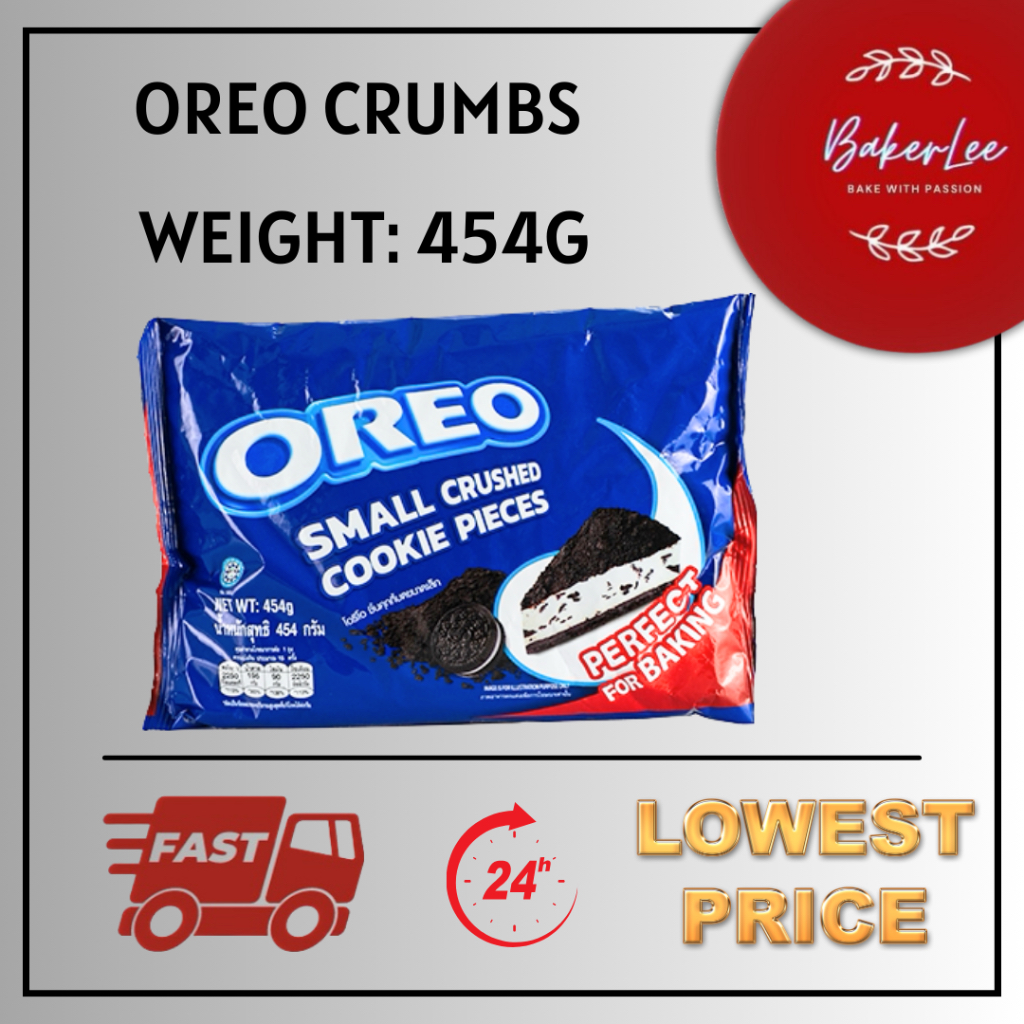 OREO CRUMBS ORIGINAL 454G【HALAL】OREO CRUSHED COOKIES IN PIECES | Shopee ...
