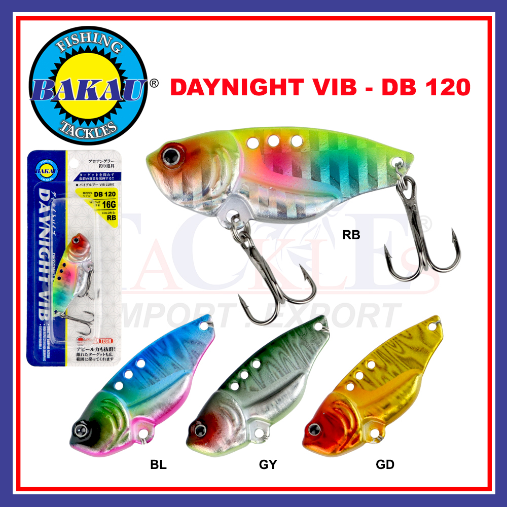 Bakau Daynight Lure Vib DB 120 Fishing Lure Gewang (38-45mm) 10g-16g | Shopee Malaysia
