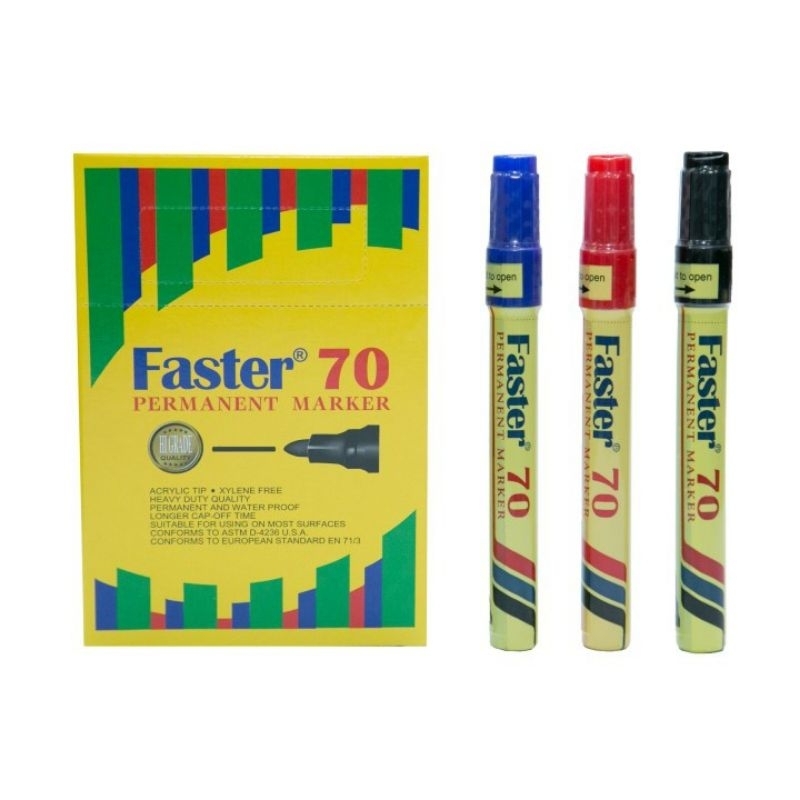 FASTER 70 PEN PENANDA / PERMANENT MARKER PEN ( 1PCS ); | Shopee Malaysia