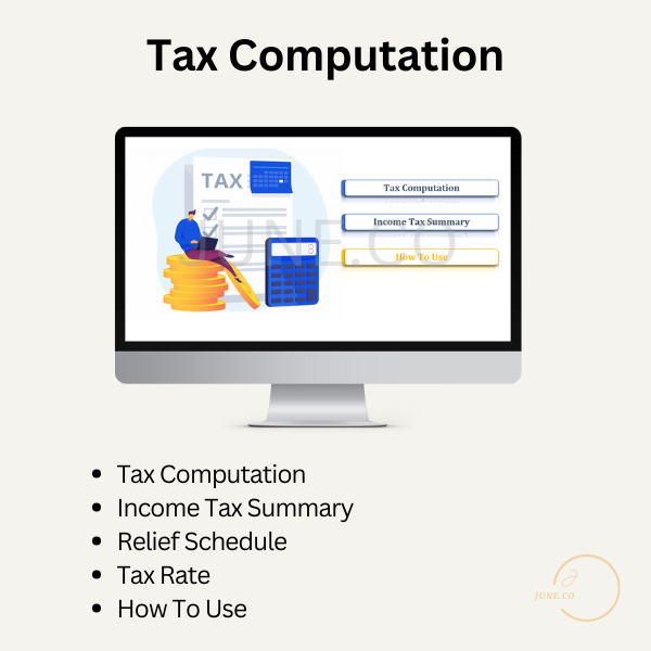 Tax Computation Template Income Tax Summary Pengiraan Cukai Ringkasan ...