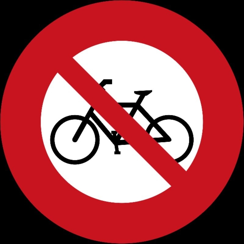 Road Sign / Penanda Jalan / Sign / BASIKAL DILARANG MASUK | Shopee Malaysia