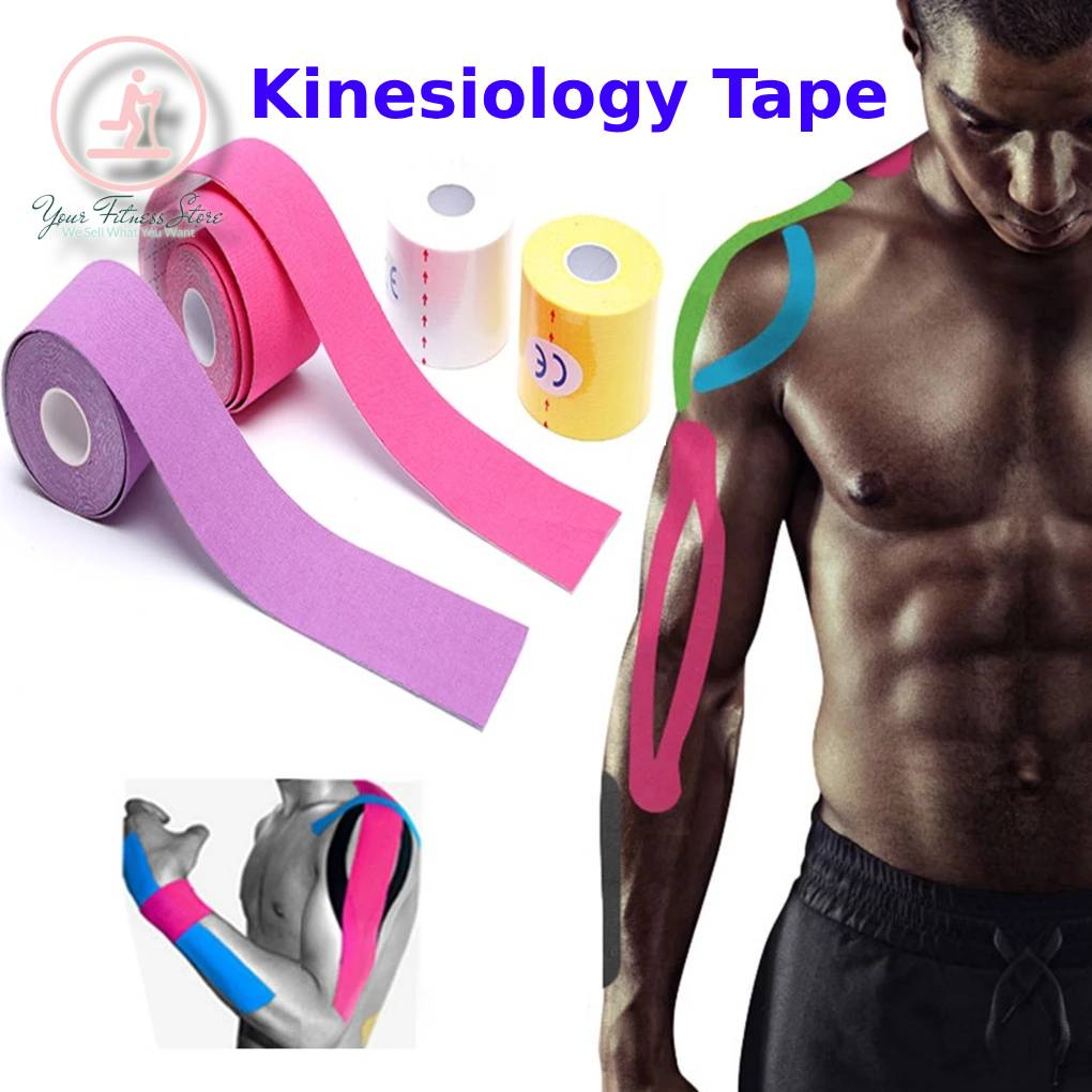5M Athletic Kinesiology Tape Muscle Bandage / Recovery Elastic Kneepad ...
