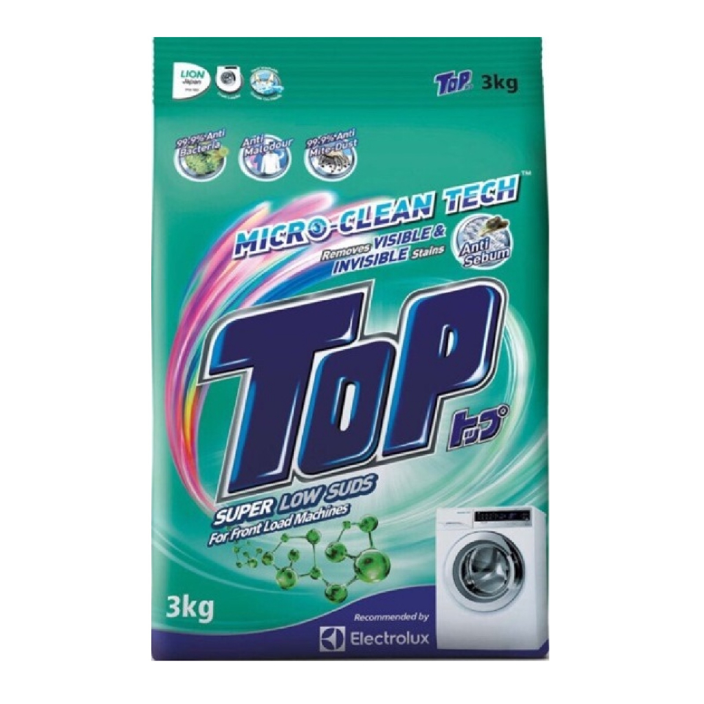 Top Detergent Powder Super Low Suds (3kg) | Shopee Malaysia