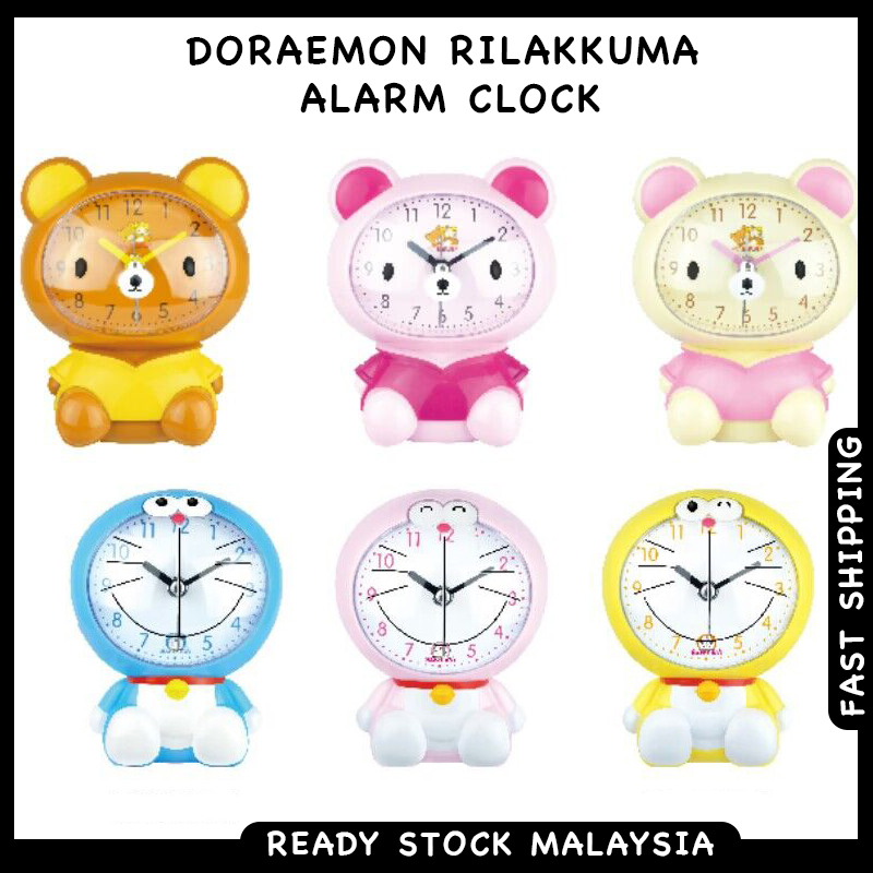 Cute Doraemon Rilakkuma Alarm Analog Clock Loud Sound | Shopee Malaysia