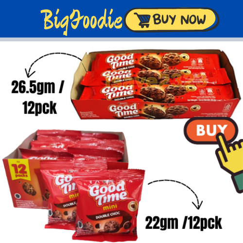 [BFD] Arnotts Good Time Double Choco Cookies (22/26.5)gm x 12's EXP07 ...