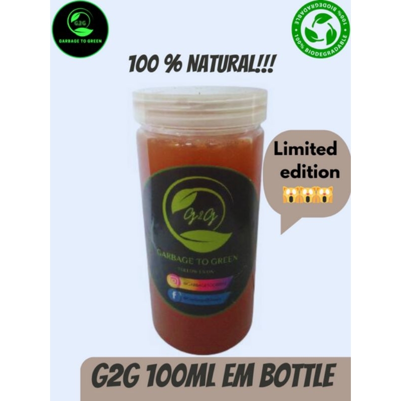 G2G(100ML)Effective Microorganisms (em) 100% Pure em for households!!! | Shopee Malaysia